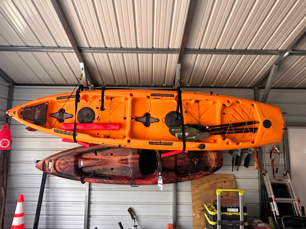 Kayak Hanger Sling | Tie Boss | Store Kayaks Easily